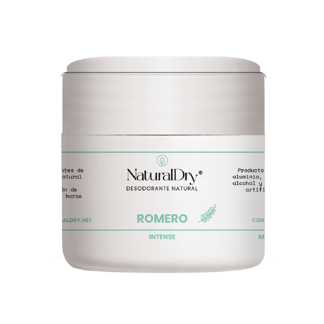1 Desodorante natural MEN en crema - Aroma Romero con ALUMBRE – NaturalDry®