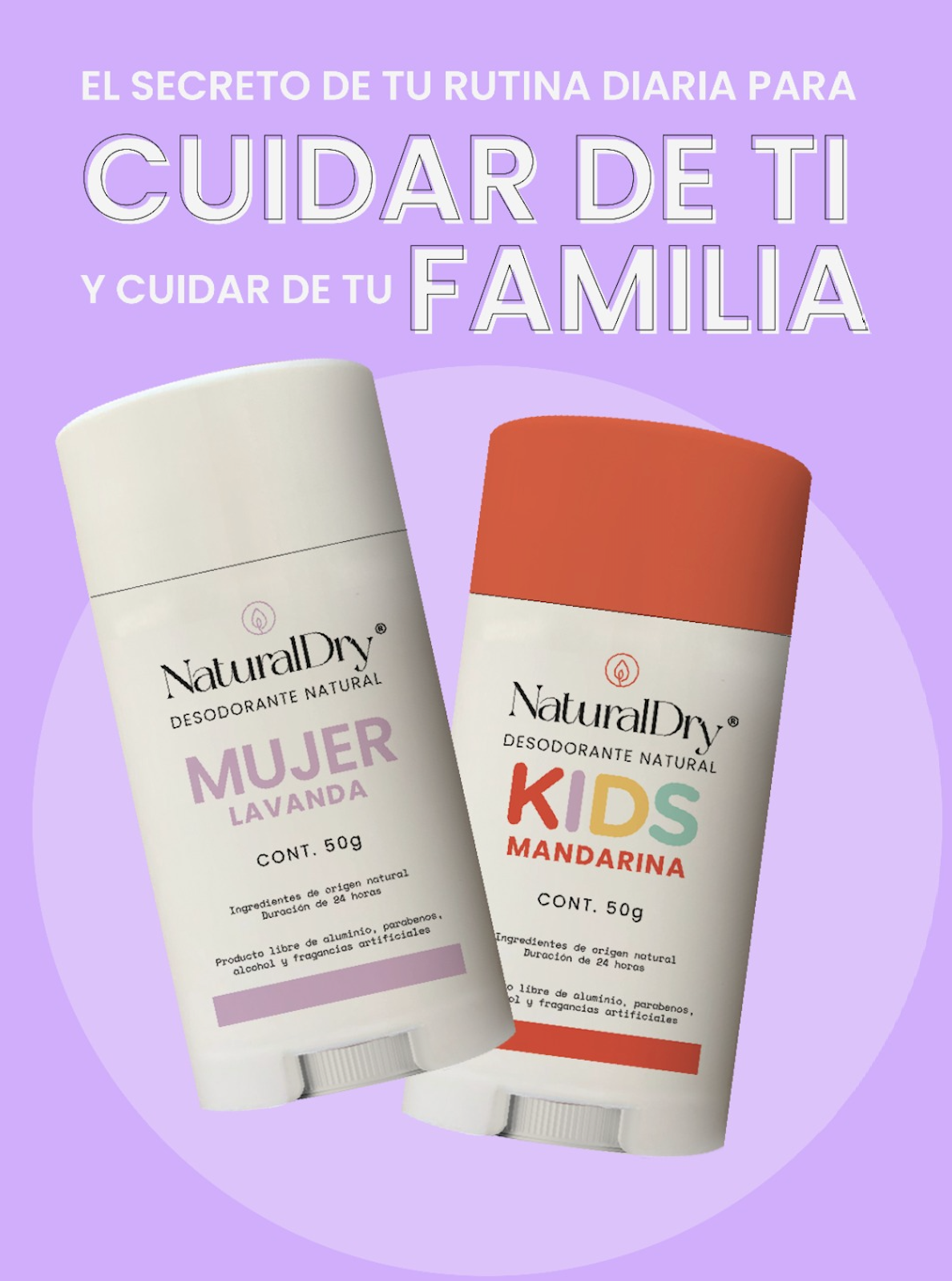 Desodorantes naturales seguros y efectivos 🌿 – NaturalDry®